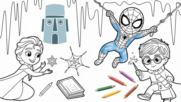 44 Magical Character Colouring Pages with Free Printable PDF - Making ...