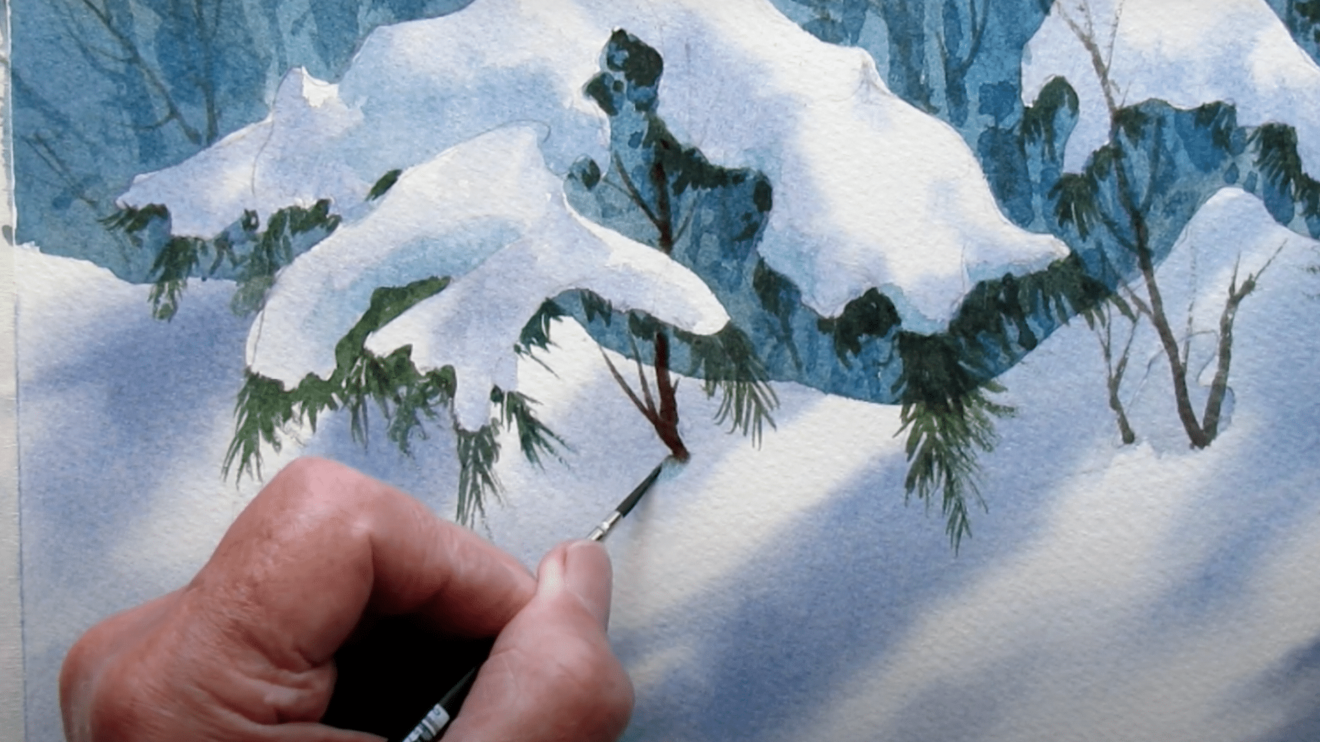 A Beginner’s Winter Tutorial on How to Paint Snow - Making Art Fun