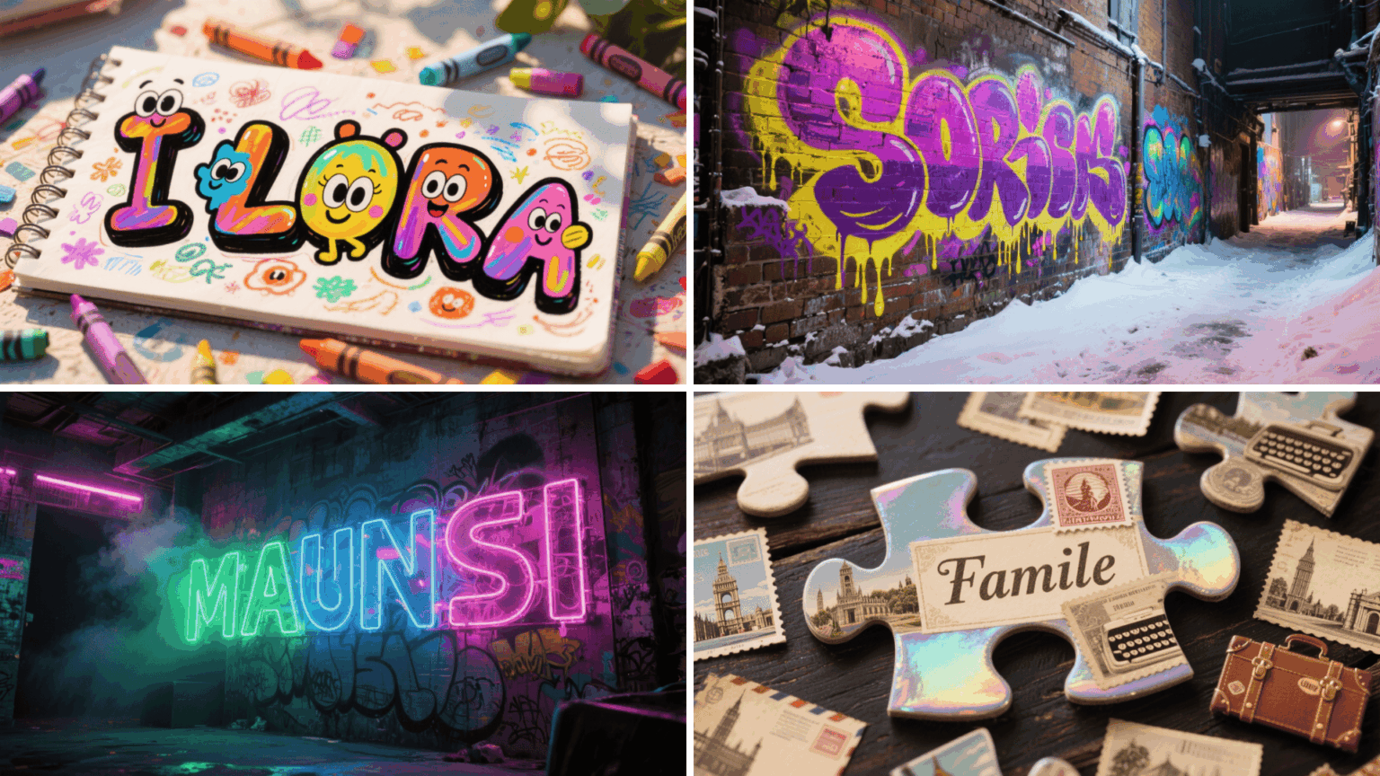 33 Inspiring Name Art Ideas for Home Decor - Making Art Fun