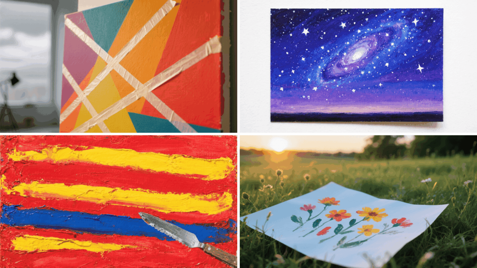 53 Easy Art Ideas for Creative Minds - Making Art Fun