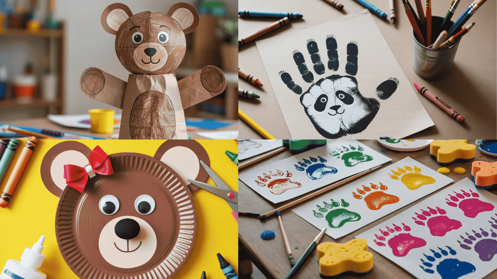 57 Fun and Easy Bear Crafts for Every Age Group - Making Art Fun
