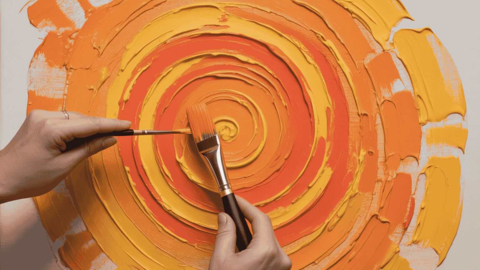 How to Make Orange Paint Easily at Home - Making Art Fun