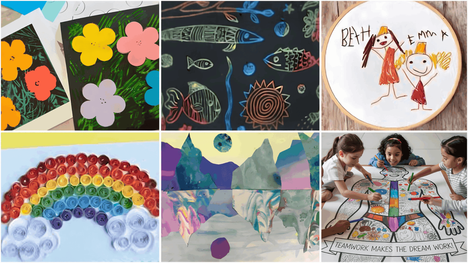 27 Easy Art Projecrs For Kids - Making Art Fun