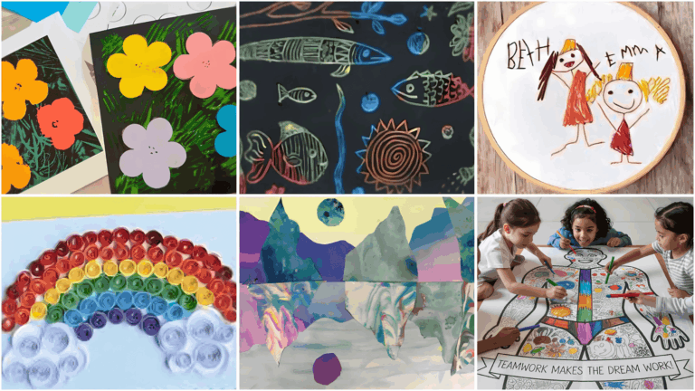 27 Easy Art Projecrs For Kids - Making Art Fun