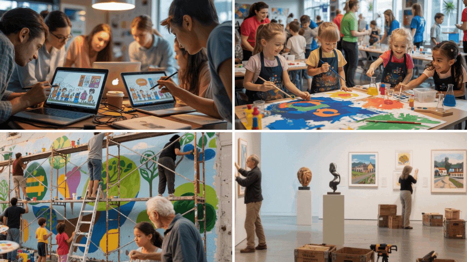 57 Collaborative Art Projects for All Ages - Making Art Fun