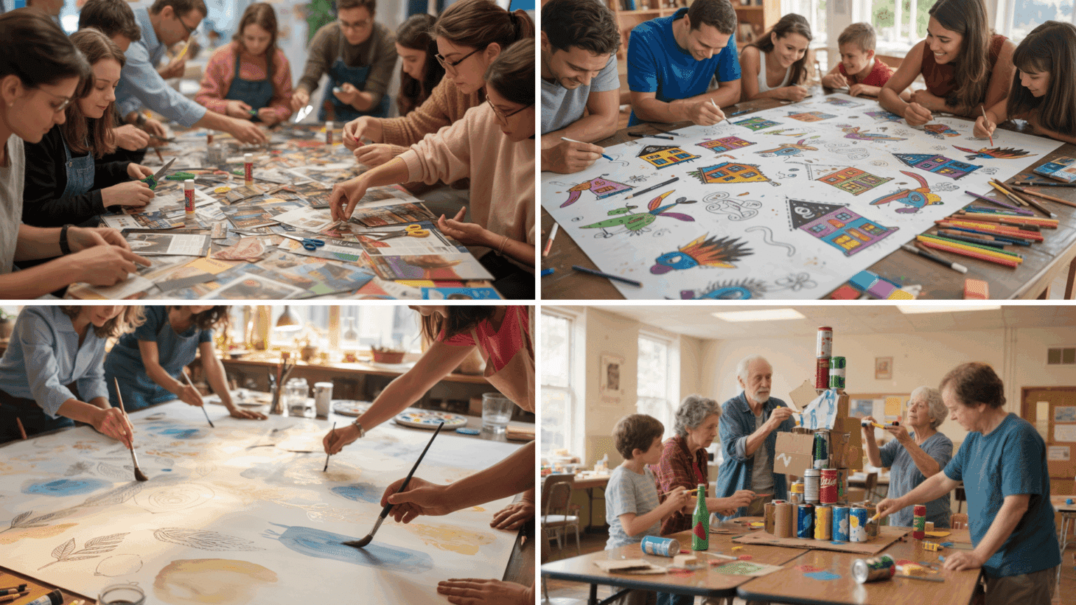 57 Collaborative Art Projects for All Ages - Making Art Fun